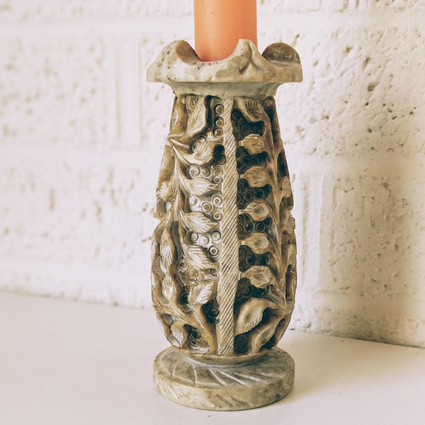 Stone Candle Holder - Etsy