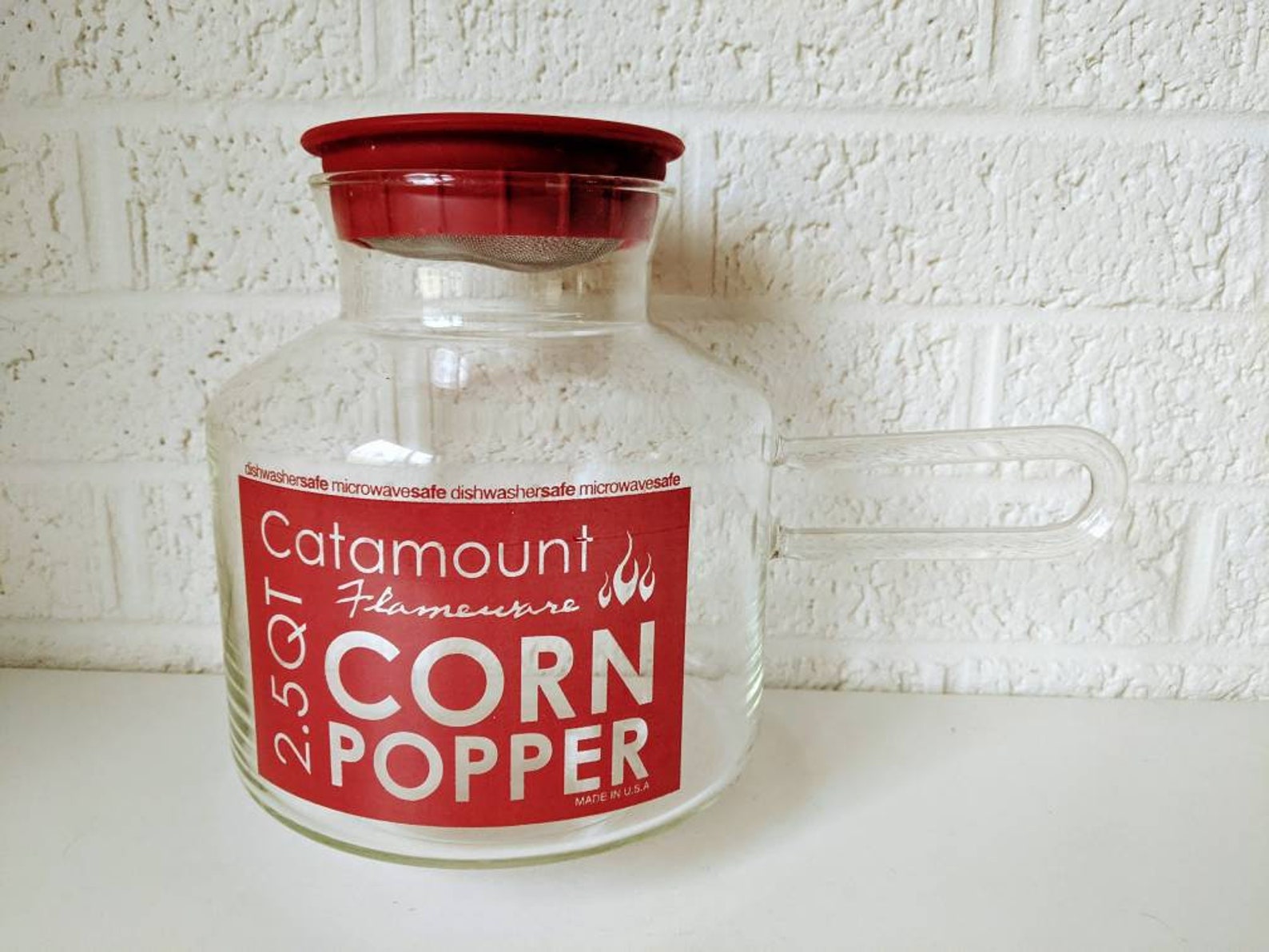 Vintage Catamount Flameware Microwaveable Corn Popper 2.5 | Etsy