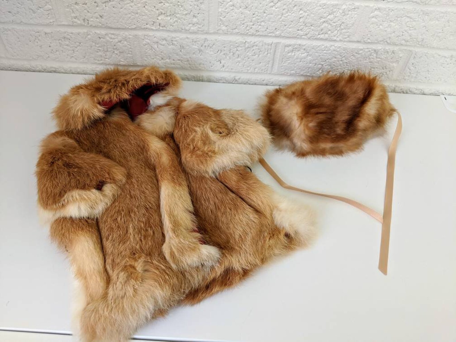 Vintage Real Fur Doll (or Newborn) Coat With Hood and Cap - Etsy