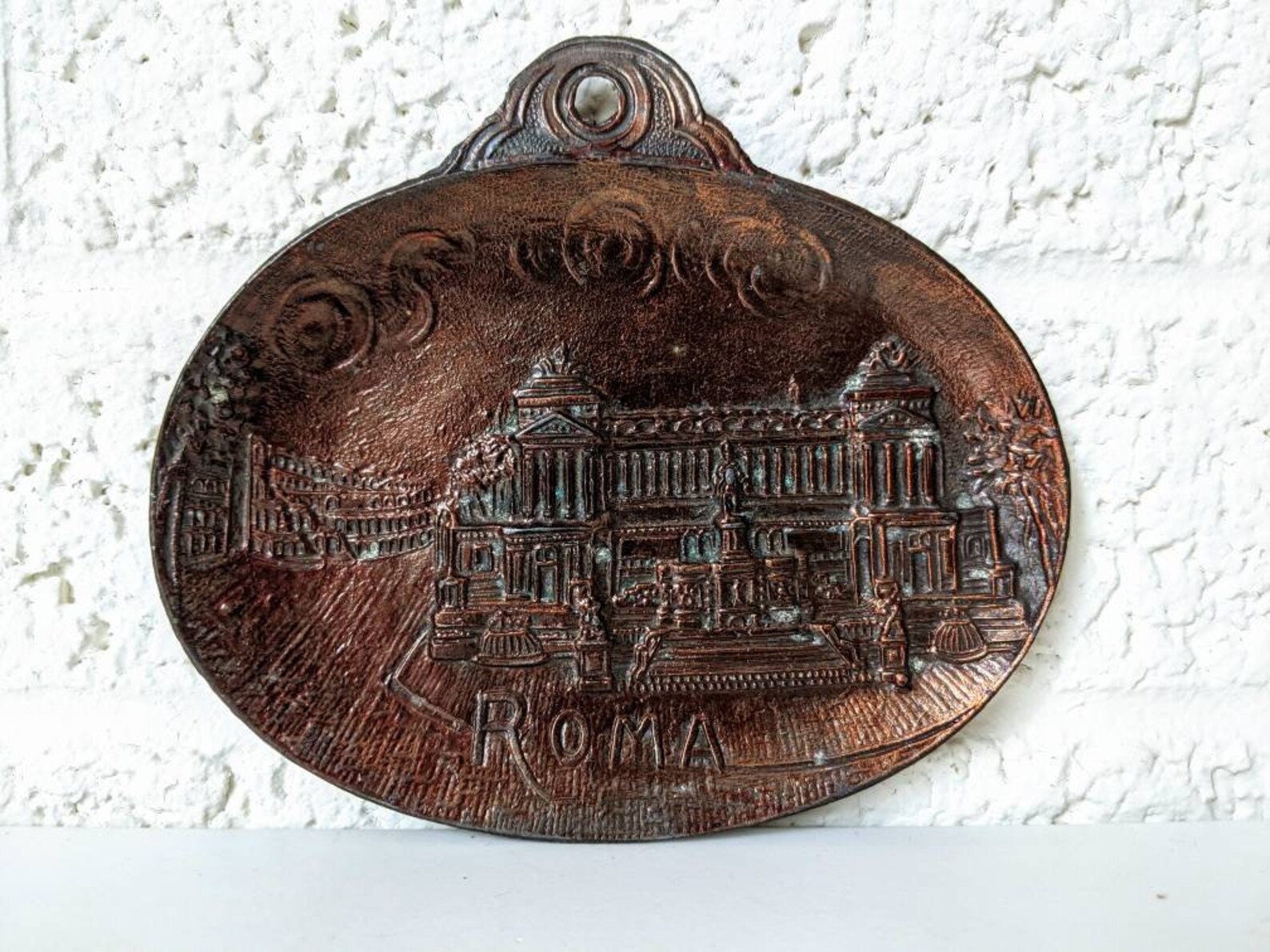 Vintage Copper Rome Souvenir Wall Plaque Altare Della Patria - Etsy