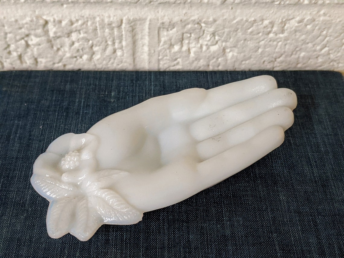 Rare Vintage Mckee Milk Glass Hand Dish - Etsy