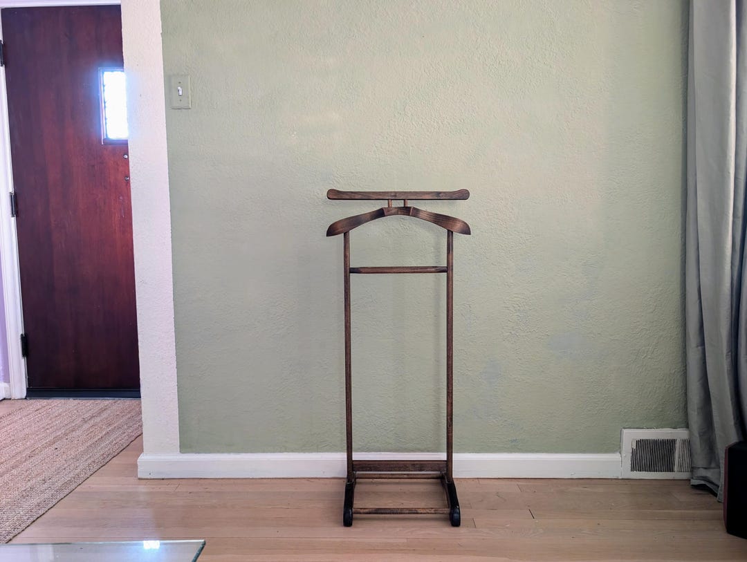 Vintage Wooden Butler Stand | Men's Valet, Jewelry Tray - Etsy