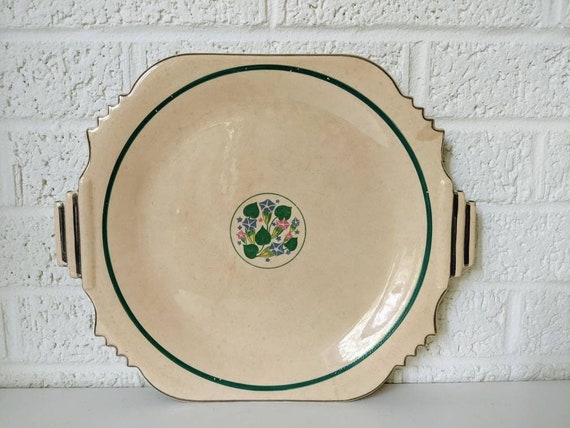 Vintage Leigh Ware Gleneden Plate Art Nouveau Art Deco | Etsy