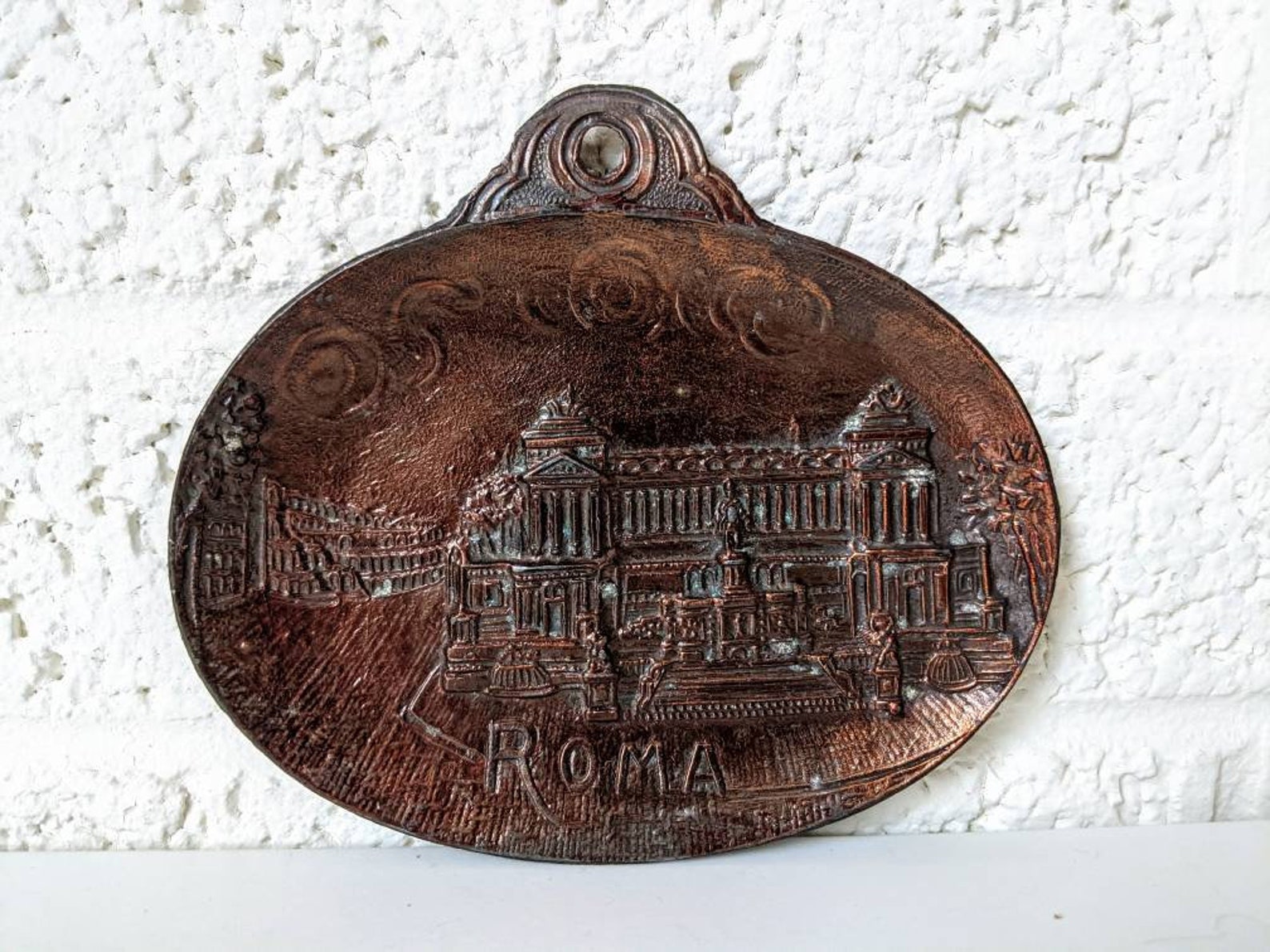 Vintage Copper Rome Souvenir Wall Plaque Altare Della Patria | Etsy