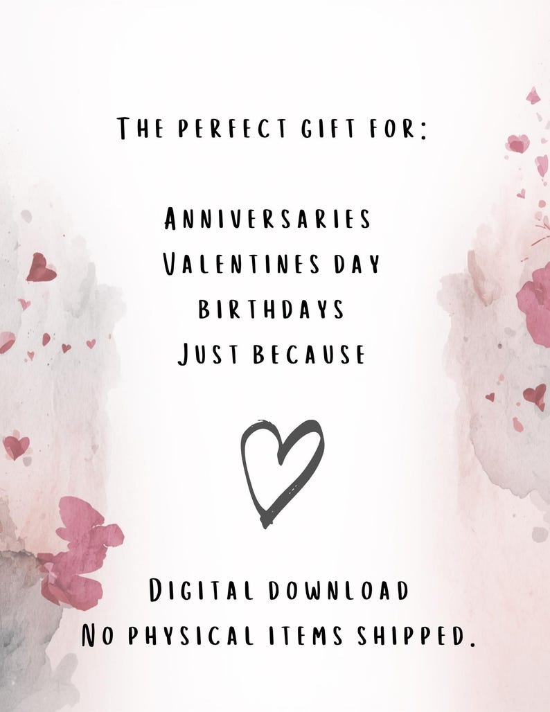 Romantic Love Coupon Book – Printable, Editable Canva Template (PDF ...