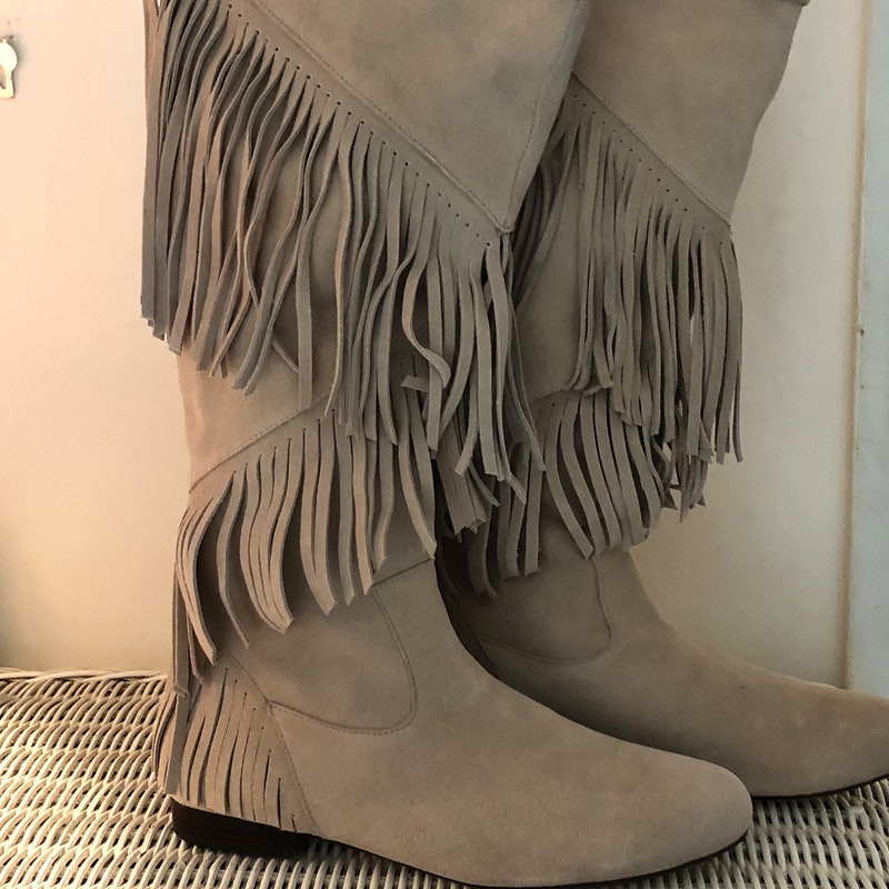 Fringe Boots - Etsy