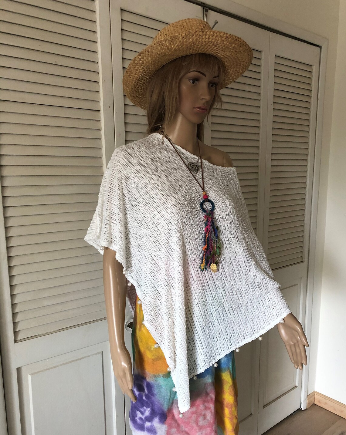Women's Sexy Summer Poncho Asymetrical Fabric Poncho - Etsy