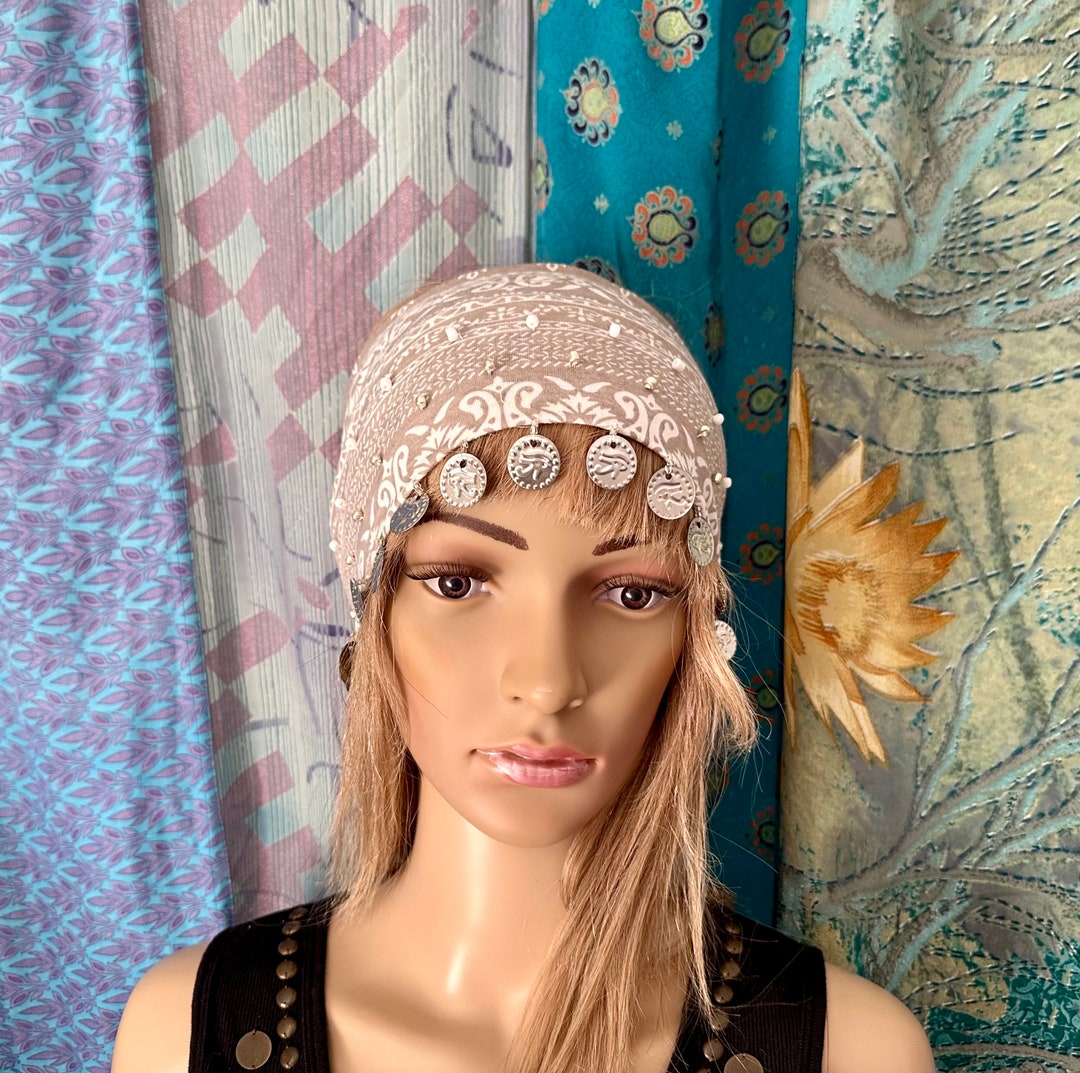 Boho Chic Gypsy Coin Headband, Bohemian Hippie Edgy Festival Head Wear ...