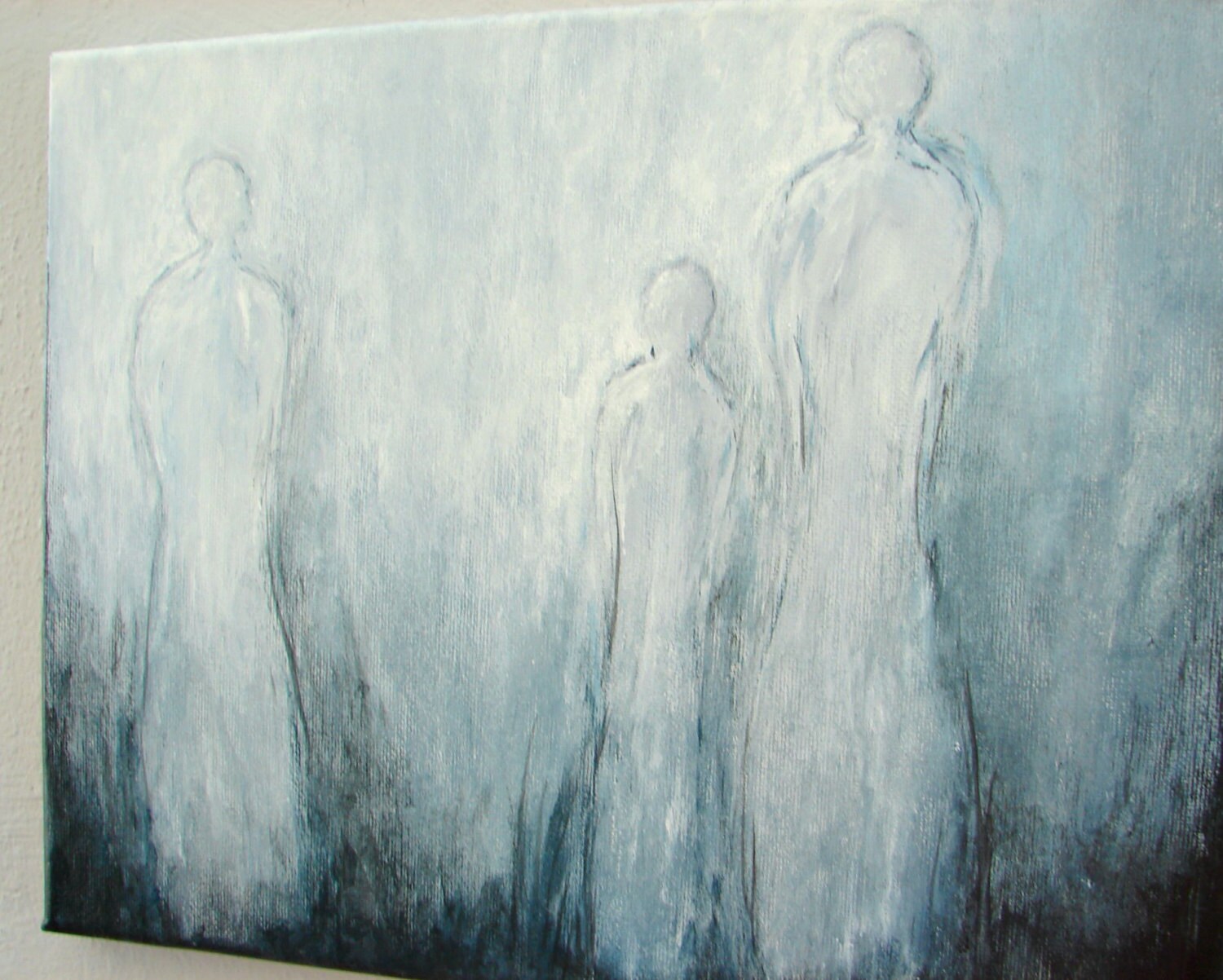 Pintura de ángel, pintura abstracta original de figuras humanas, arte ...