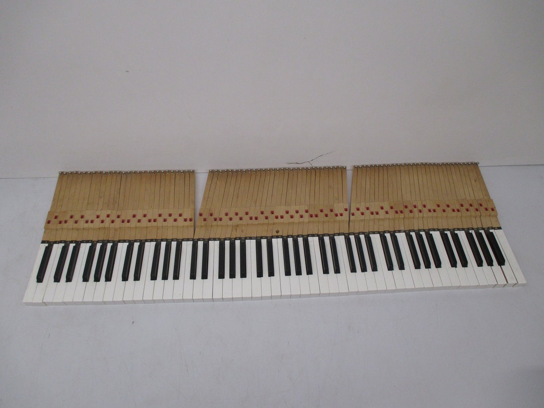 As is Set 88 Vintage Salvaged Real Piano Keys Keyboard Musical - Etsy