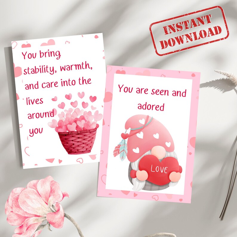 18 Valentine Affirmation Cards Printable | Love & Self-love Quotes ...
