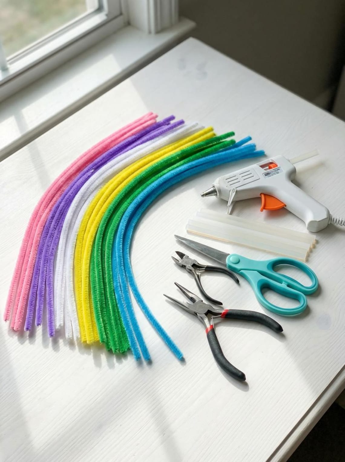 Pipe Cleaner Flower Tutorial PDF, Beginner Craft Guide for DIY Handmade ...