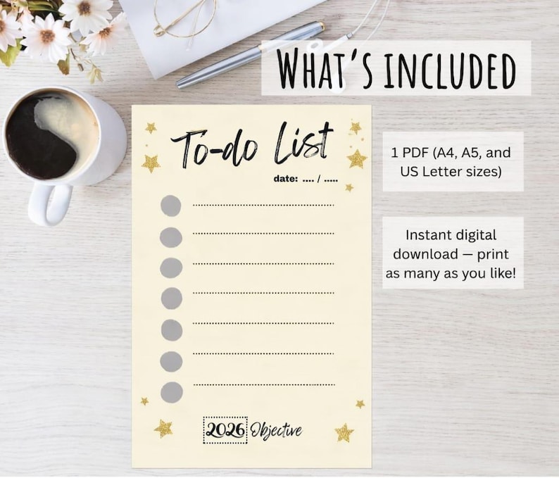 Clean To-do List Printable - Etsy