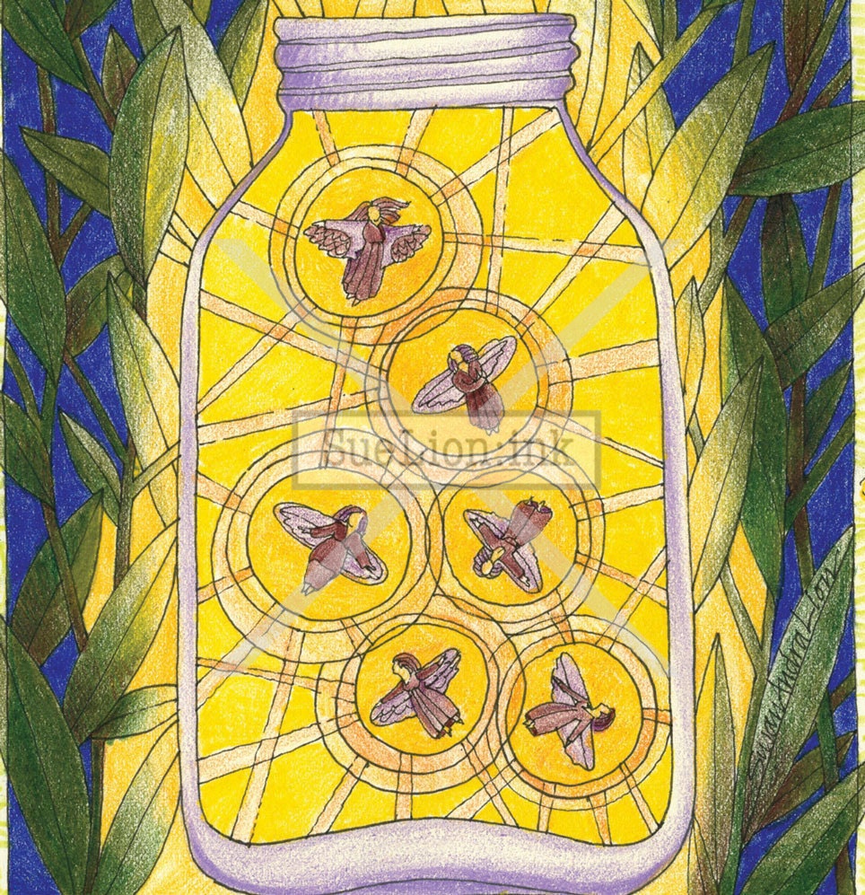 Magic Talisman - A7 Card - Fireflies Are Angels - Etsy