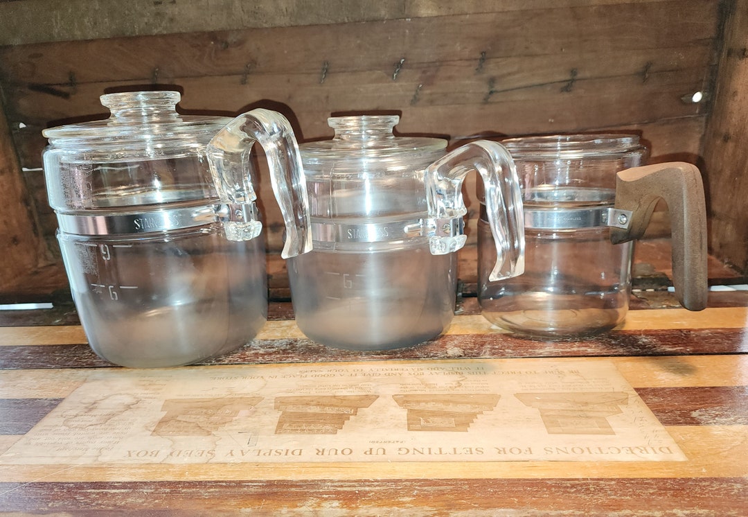 Glass Coffee Maker Parts Pyrex Vintage - Etsy