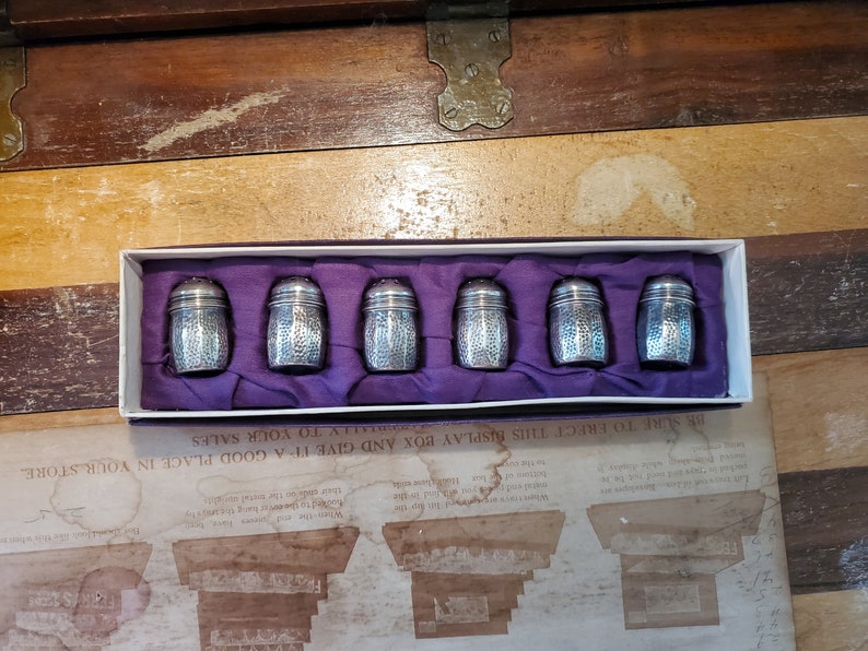 Individual Place Setting Salt and Pepper Sterling Silver Silvercraft ...