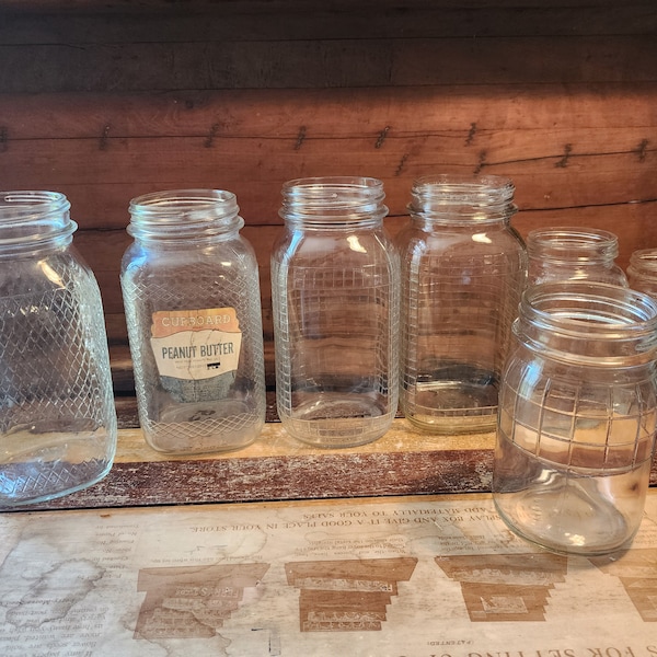 Vintage Canning Jars - Etsy