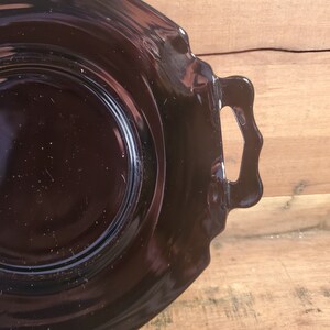 Handled Serving Plate Black LE Smith Glass Company Vintage - Etsy