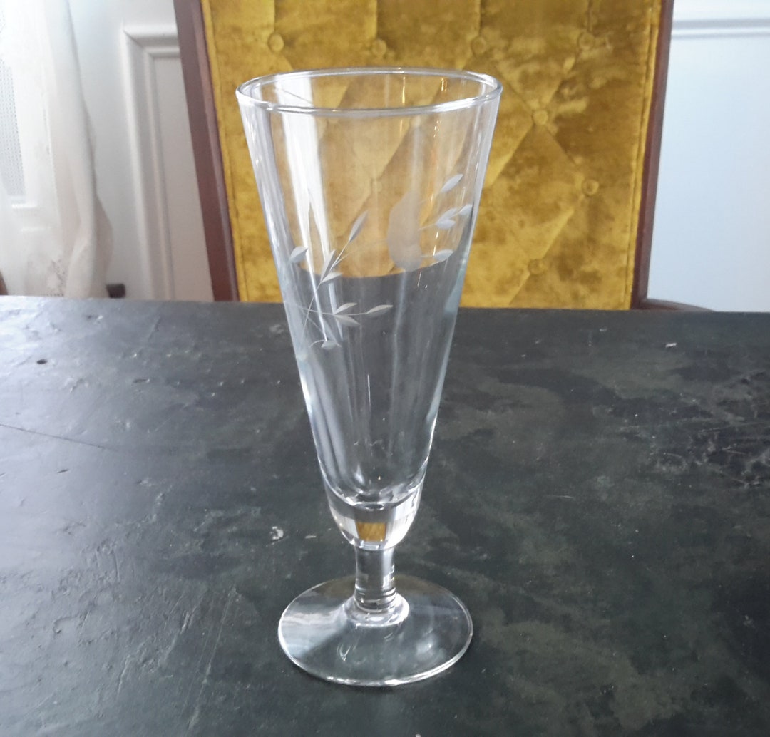 Princess House Heritage Footed Pilsner Vintage - Etsy