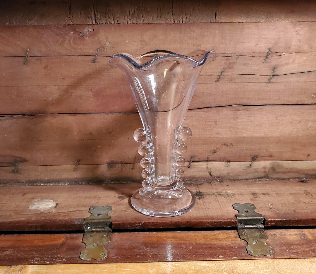 Vase Candlewick Imperial Glass Company Vintage - Etsy