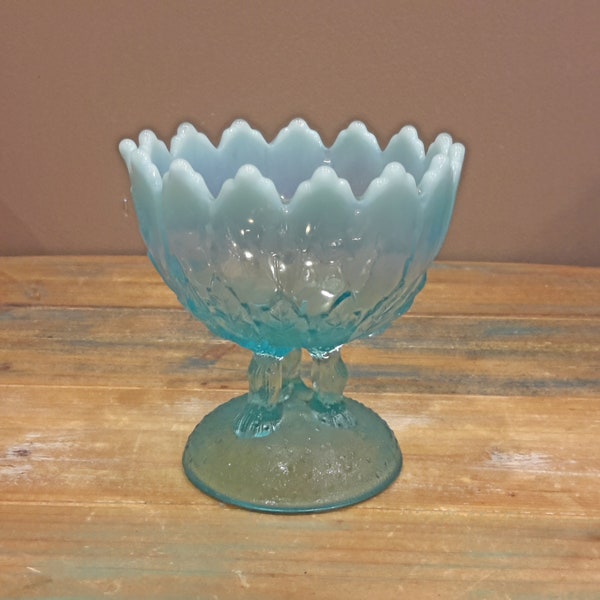 Blue Glass Compote - Etsy