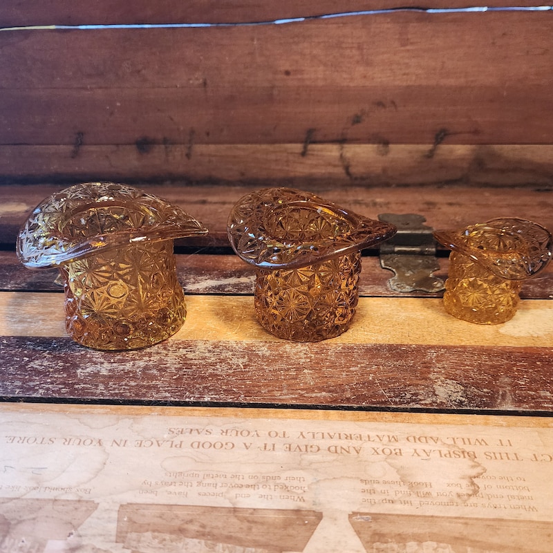 Large Fenton Glass Hats - Etsy