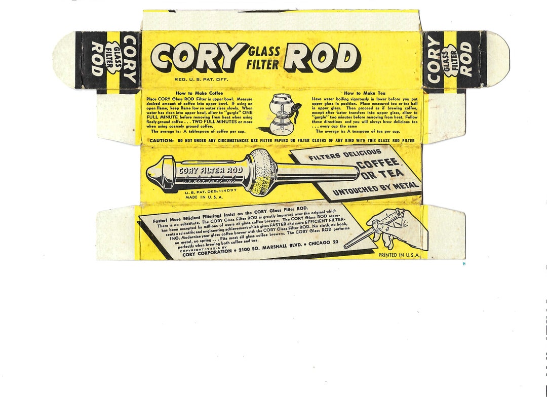 Cory Glass Filter Rod Insert Digital Download - Etsy