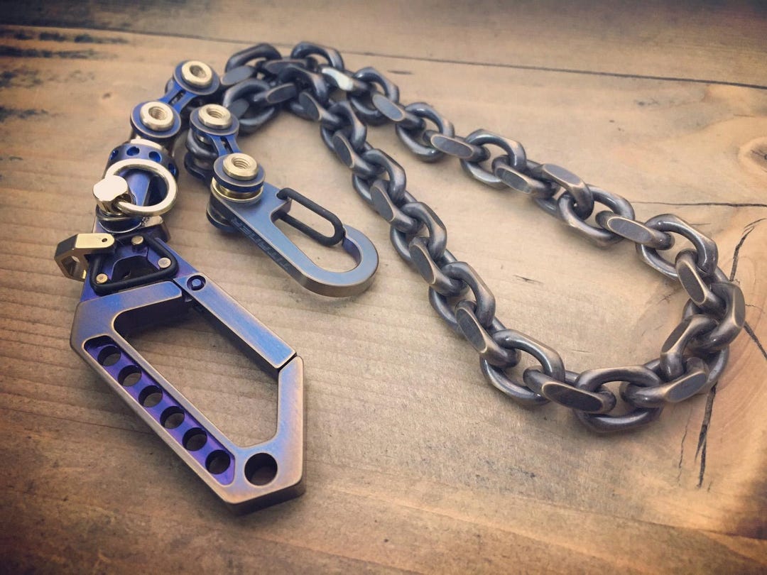 El Malo De La Película – Titanium Biker Wallet Chain and Keychain - Etsy