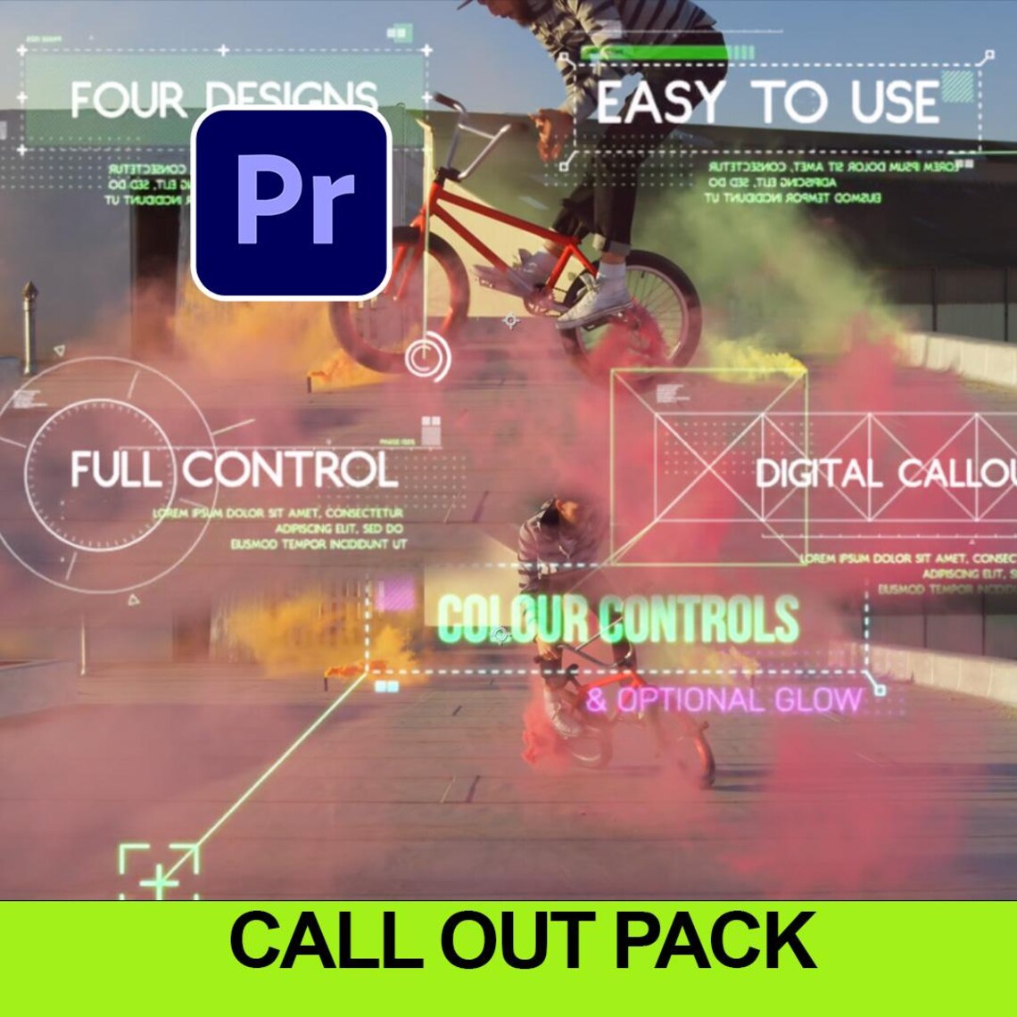 Digital Callout Pack Template (premiere MOGRT) - Etsy