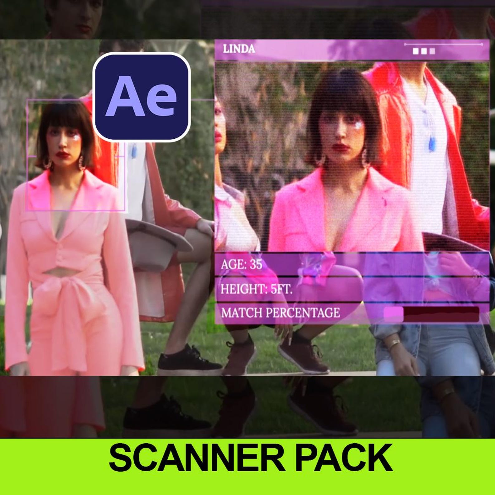 Scanner Pack Template (7 After Effects Options) - Etsy