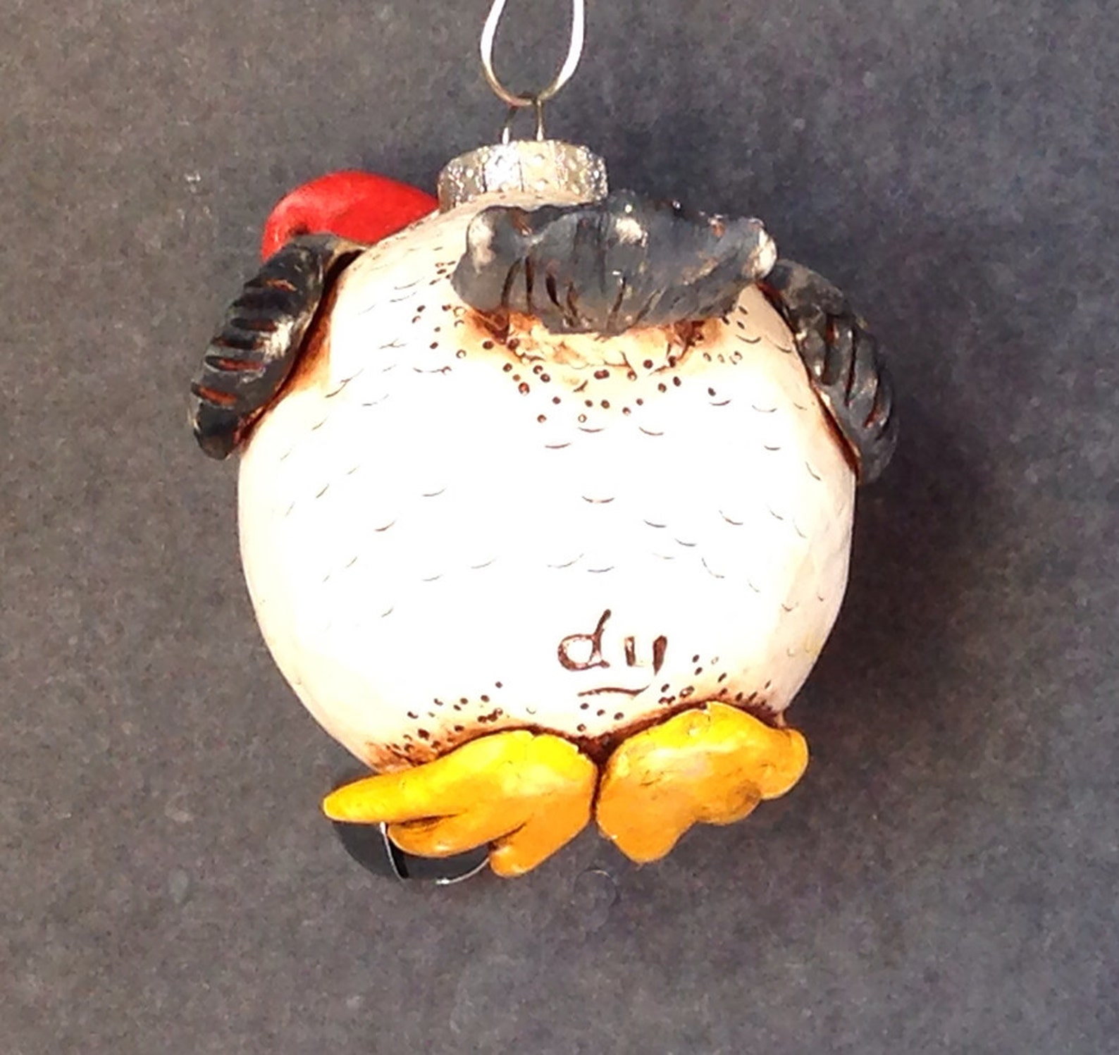 Jingle Gull Seagull Beach Christmas Ornament Sculpture Decoration Hand ...