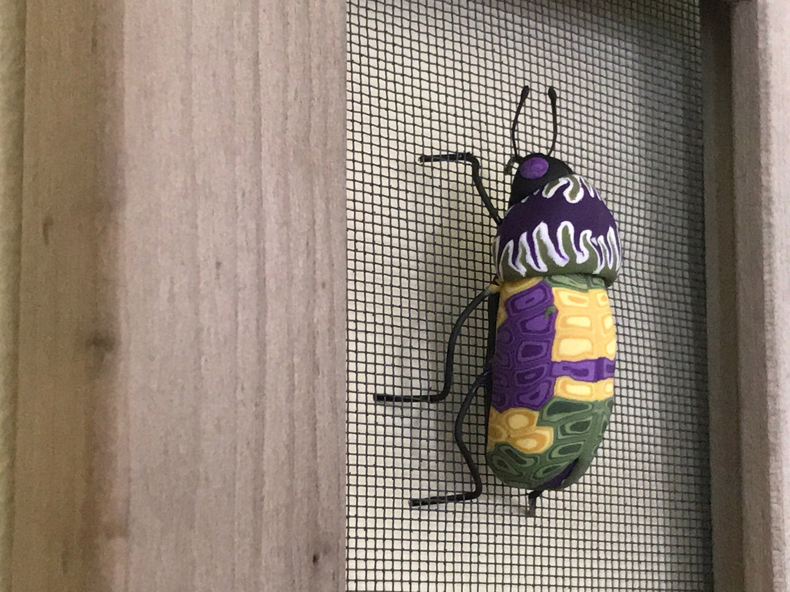Whimsical Bug Beetle Insect Sculpture Frame Screen Wall Art 410 - Etsy 日本