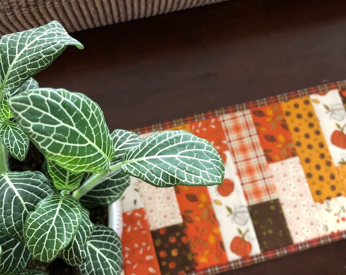 Scrap Narrow Quilted Table Runner Buffet Quilted Runner - Etsy