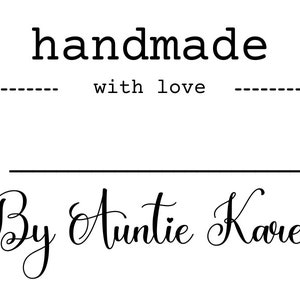 Personalized Fill in the Blank Quilt Label, Set of 12 Custom Cotton ...