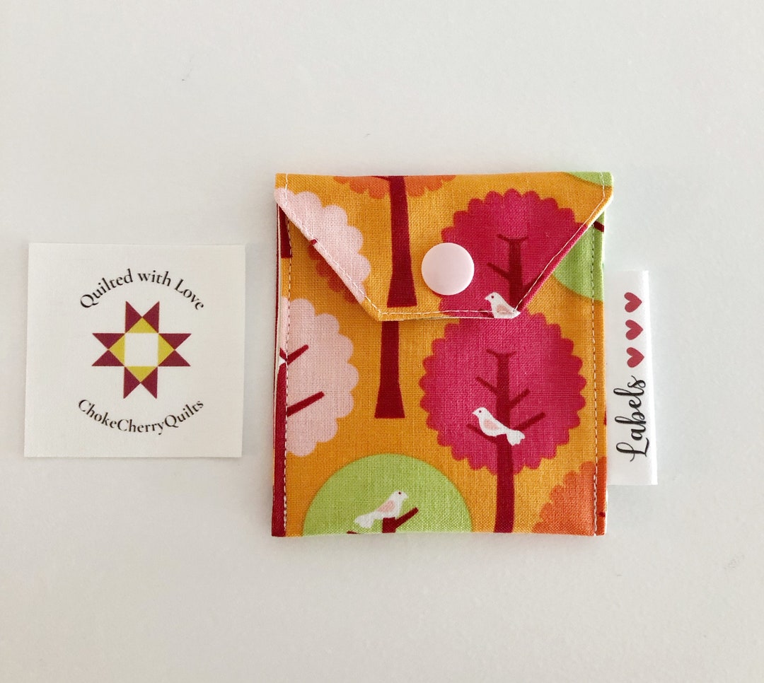 Quilt Label Keeper, Label Pouch, Snap Label Holder, Quilt Label Holder ...