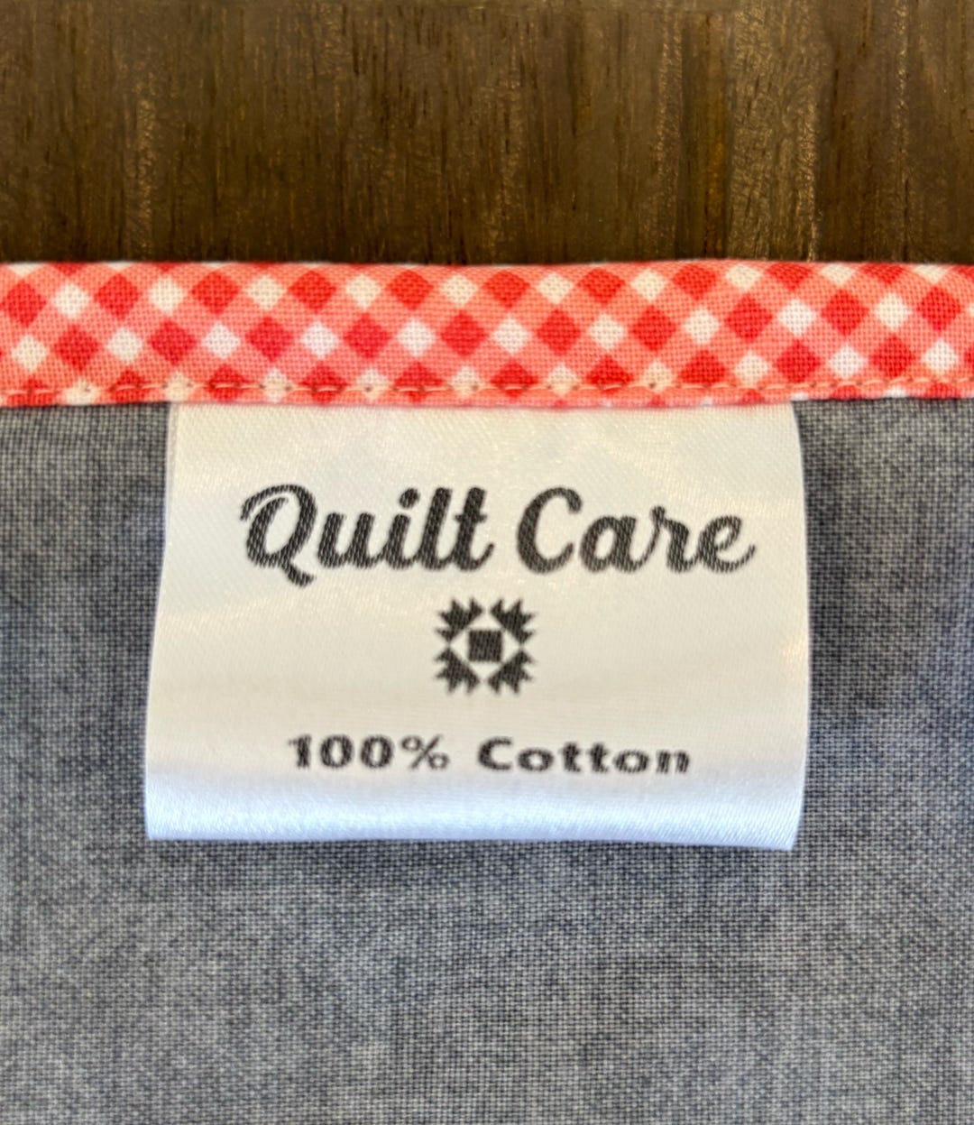 Satin Ribbon Quilt Care Labels, Quilt Washing Instructions, Fold Over ...