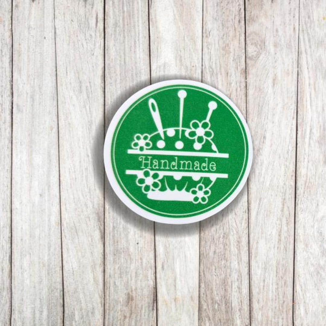 Pincushion Sticker, Handmade Waterproof Vinyl Quilting Decal, Sewing ...