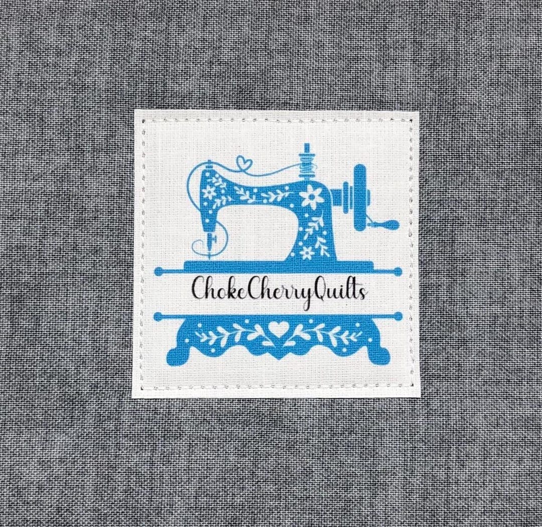 Personalized Quilt Labels, Solid Color Vintage Sewing Machine Labels ...