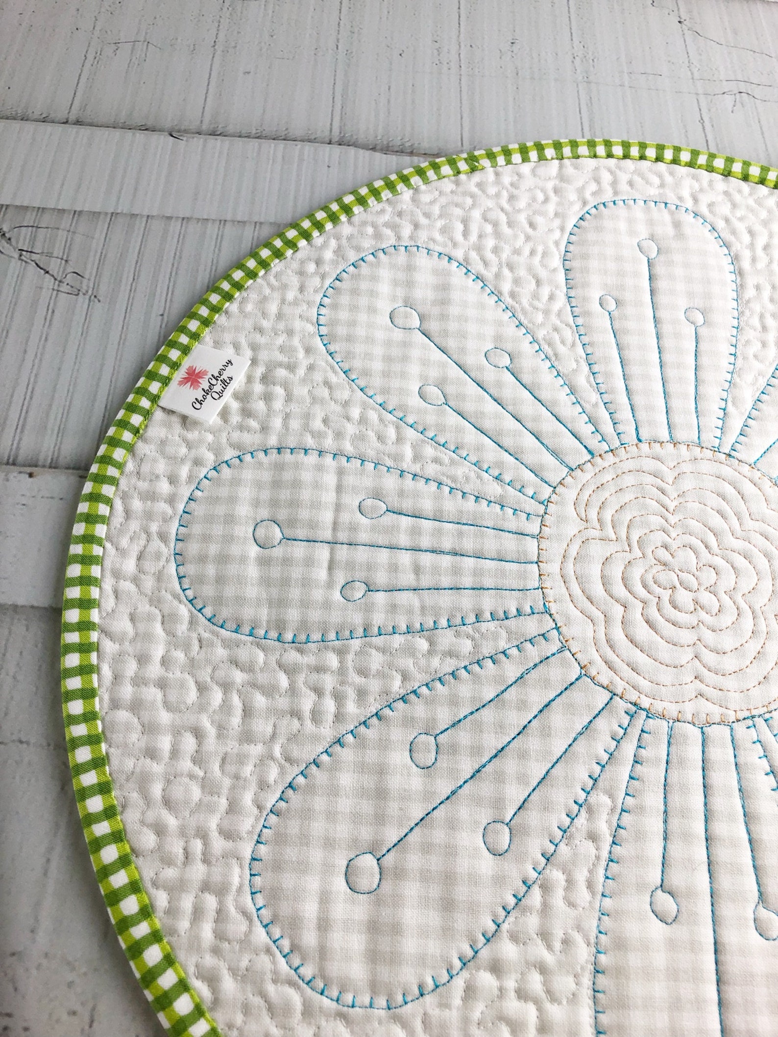 Round Flower Placemat Pattern, Placemat Pattern, Pattern Placemat ...