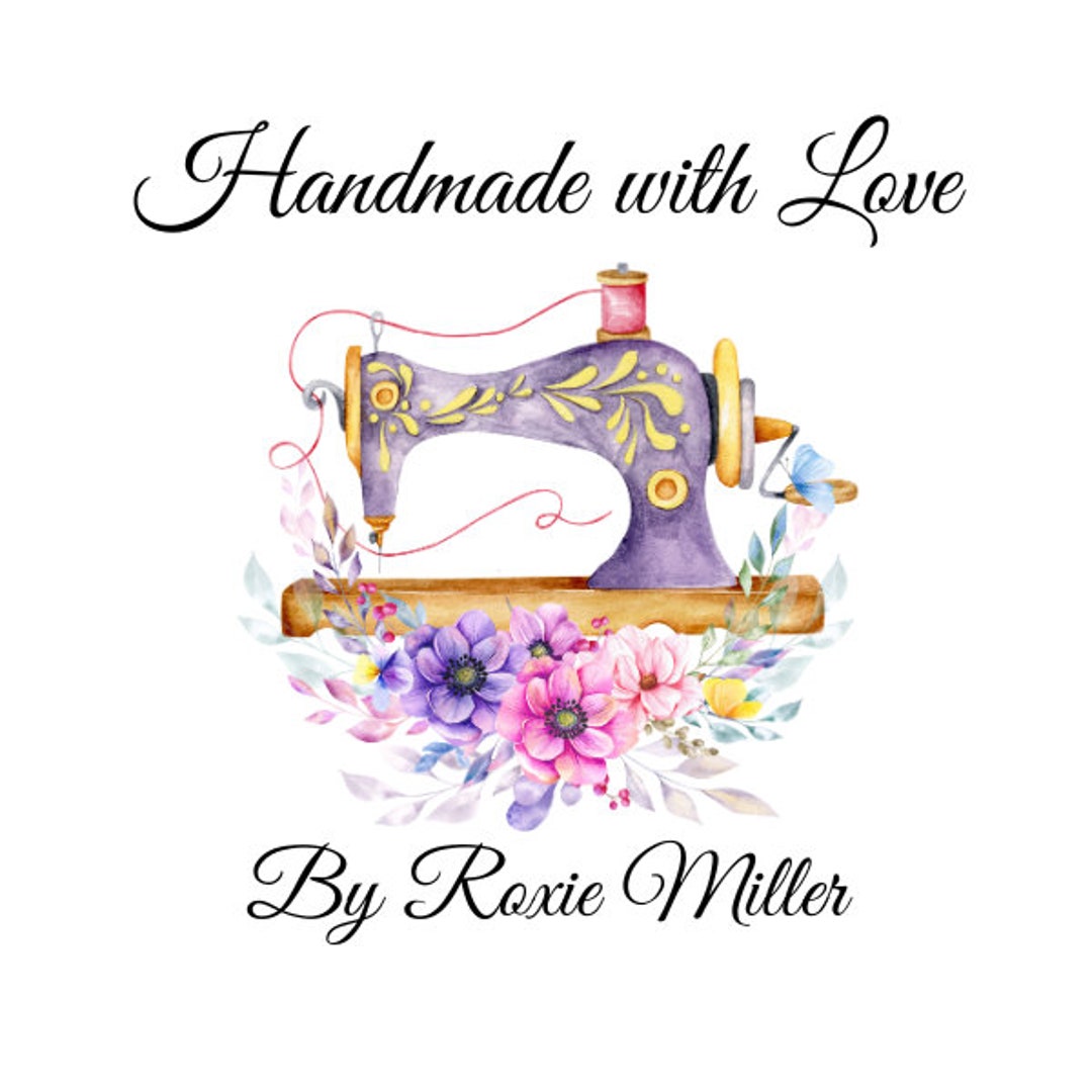 Personalized Quilt Label, Vintage Sewing Machine Label, Custom Fabric ...