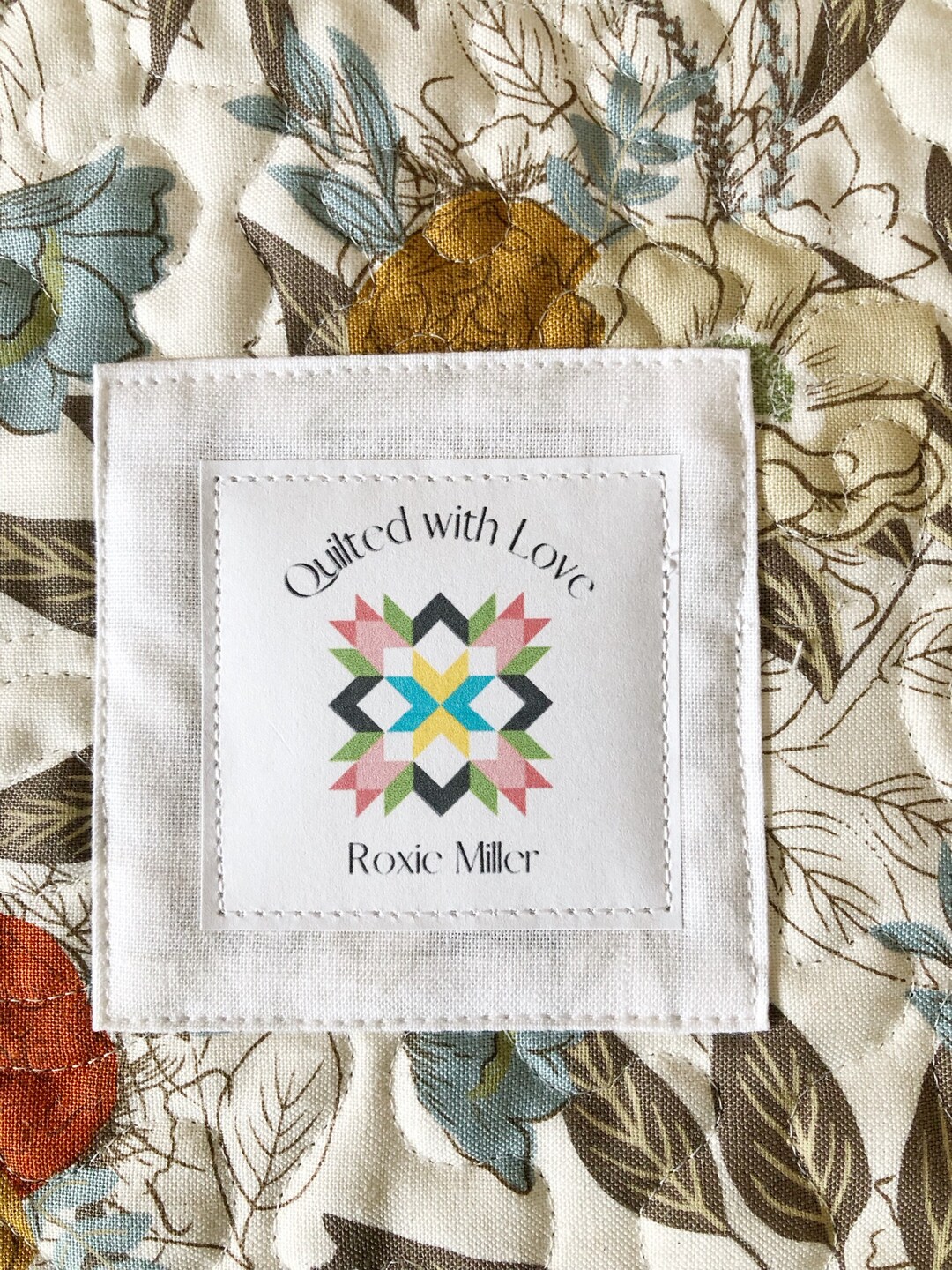 Personalized Quilt Label, Carpenters Star Quilt Label, Custom Label ...