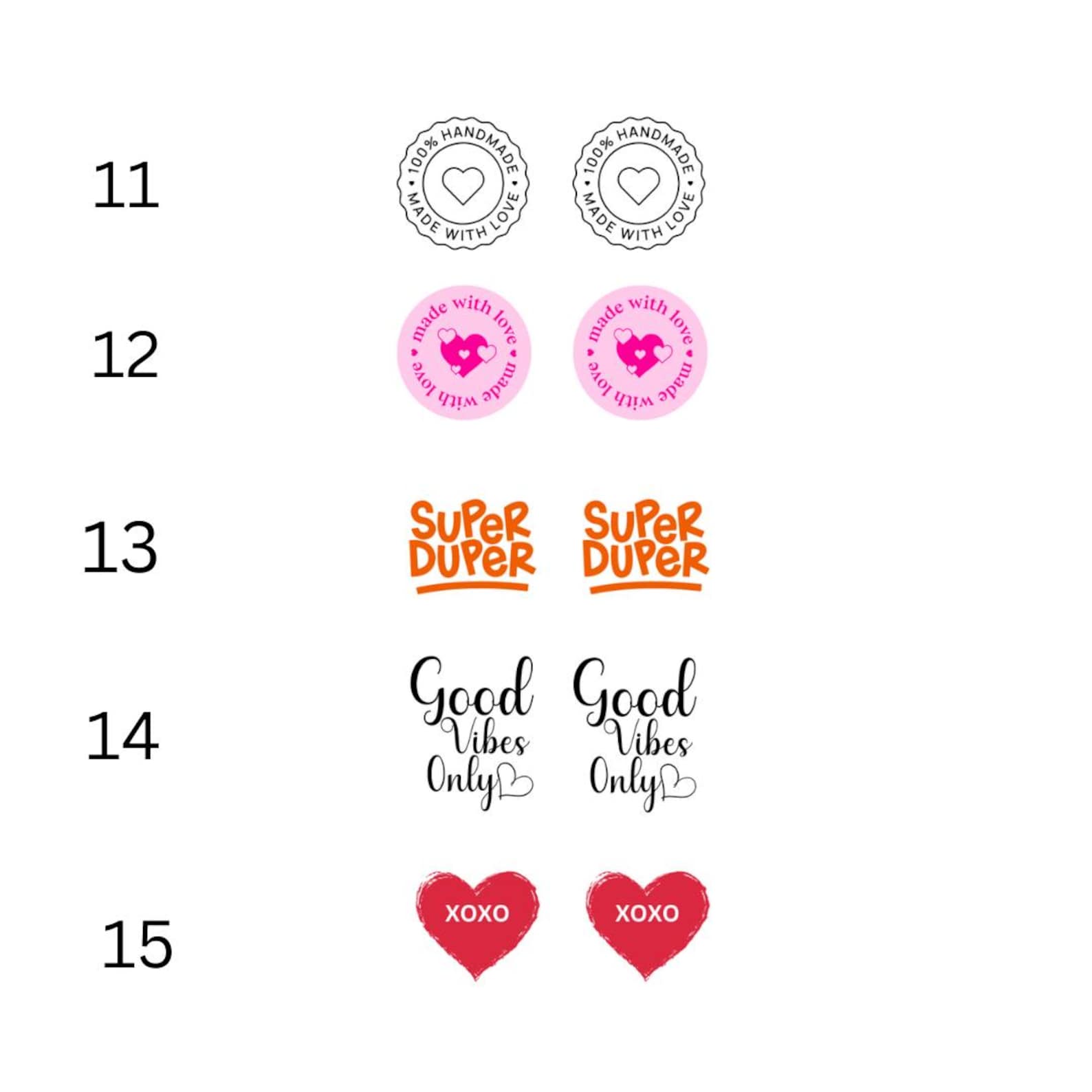 Sew-on Bag Tags, Side Seam Fabric Labels, Fold Over, Cotton (10 Ct) - Etsy