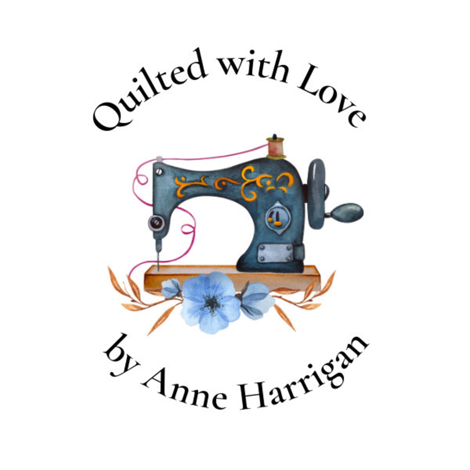 Personalized Quilt Label, Vintage Sewing Machine Label, Custom Label ...