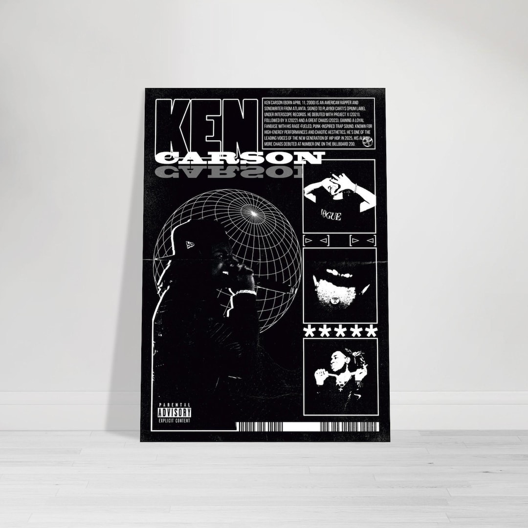 Ken Carson Poster | Rapper Wall Decor | Hip Hop Wall Art - Etsy