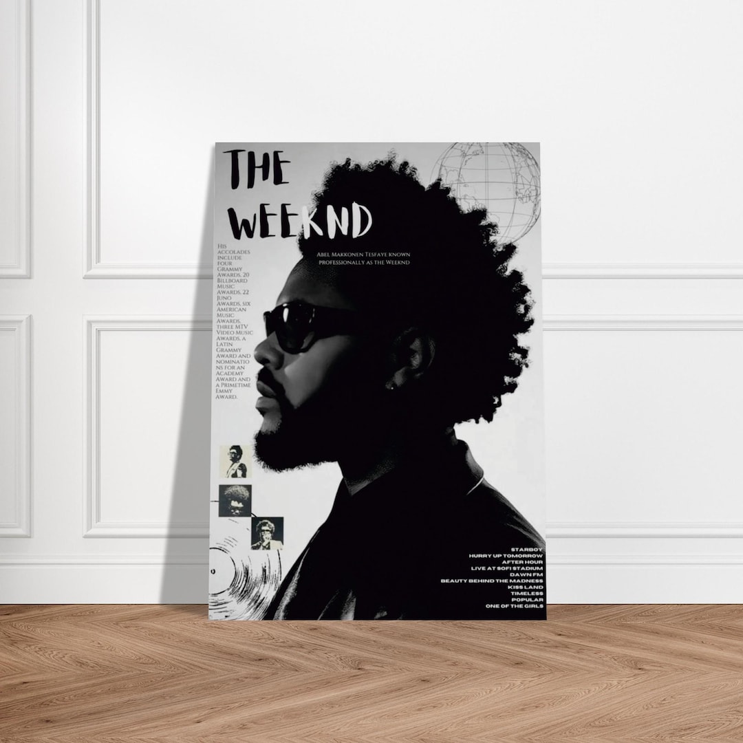 The Weeknd Wall Art | Music Poster - Etsy