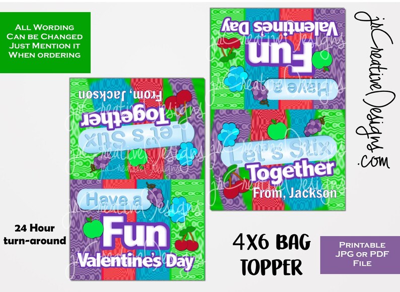 Fun Dip Valentine Card Printable Fun Dip Valentine Printable Card Kid ...