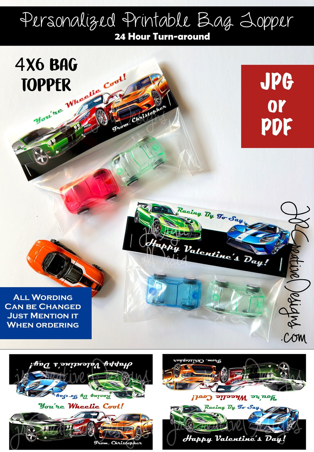 Cars Printable Valentine Cars Printable Valentines Day Hotwheels ...