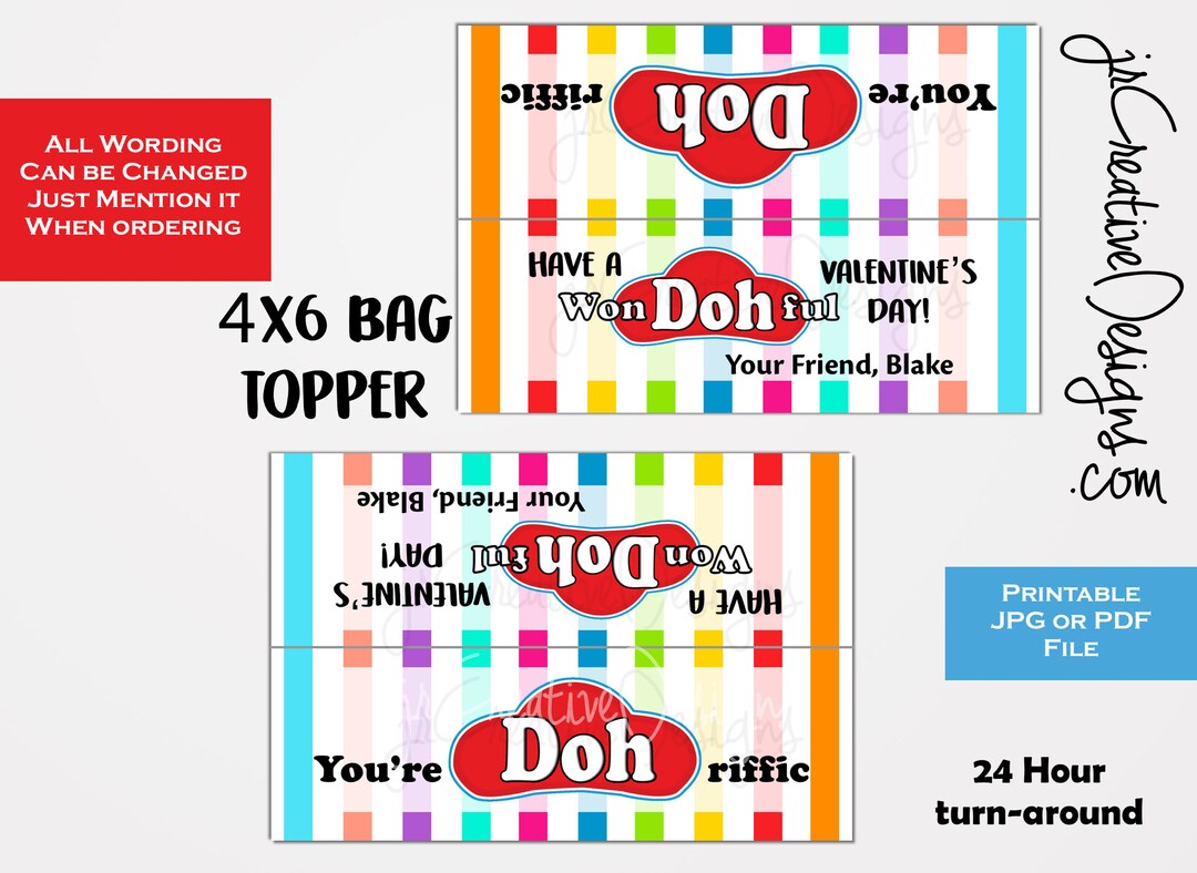 Playdough Valentine's Day Printable Kids Valentine's Day Card Play ...
