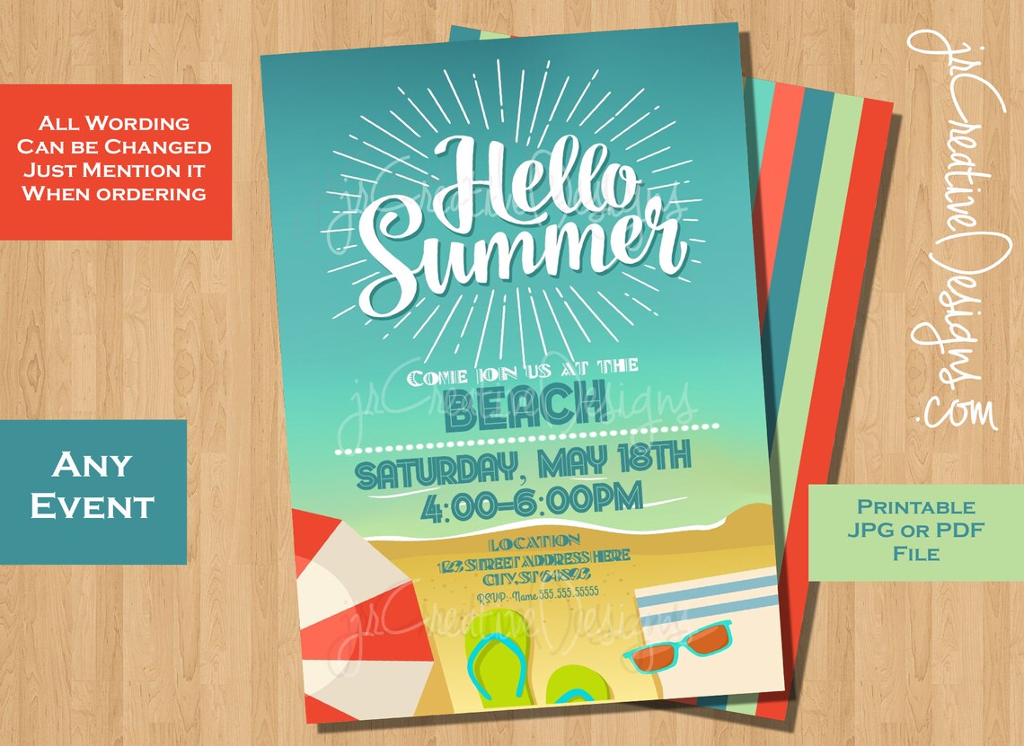 End of School Year Party Invitation Last Day of School Party | Etsy