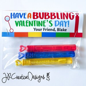 Bubbles Valentines Day Cards Printable Bubbles Valentines Day Bag ...